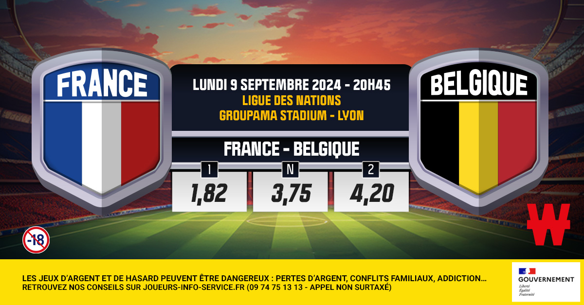 France – Belgique : l'avant-match en chiffres - Actualidad - Winamax