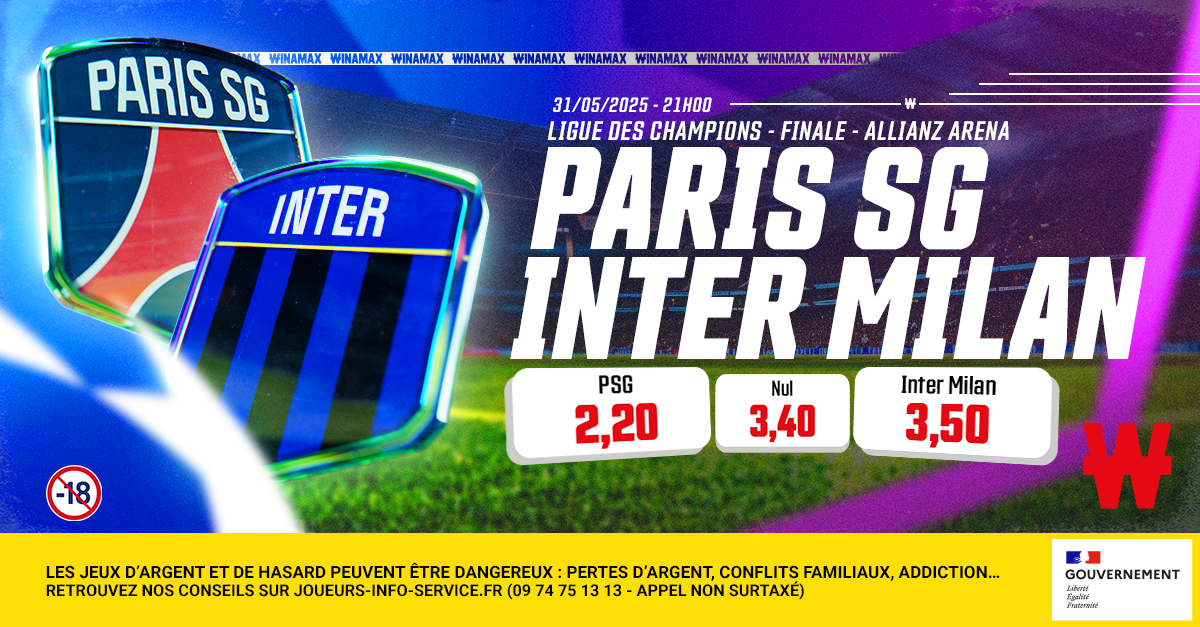 Paris SG - Inter Milan : l'avant-match en chiffres - Actualidad - Winamax